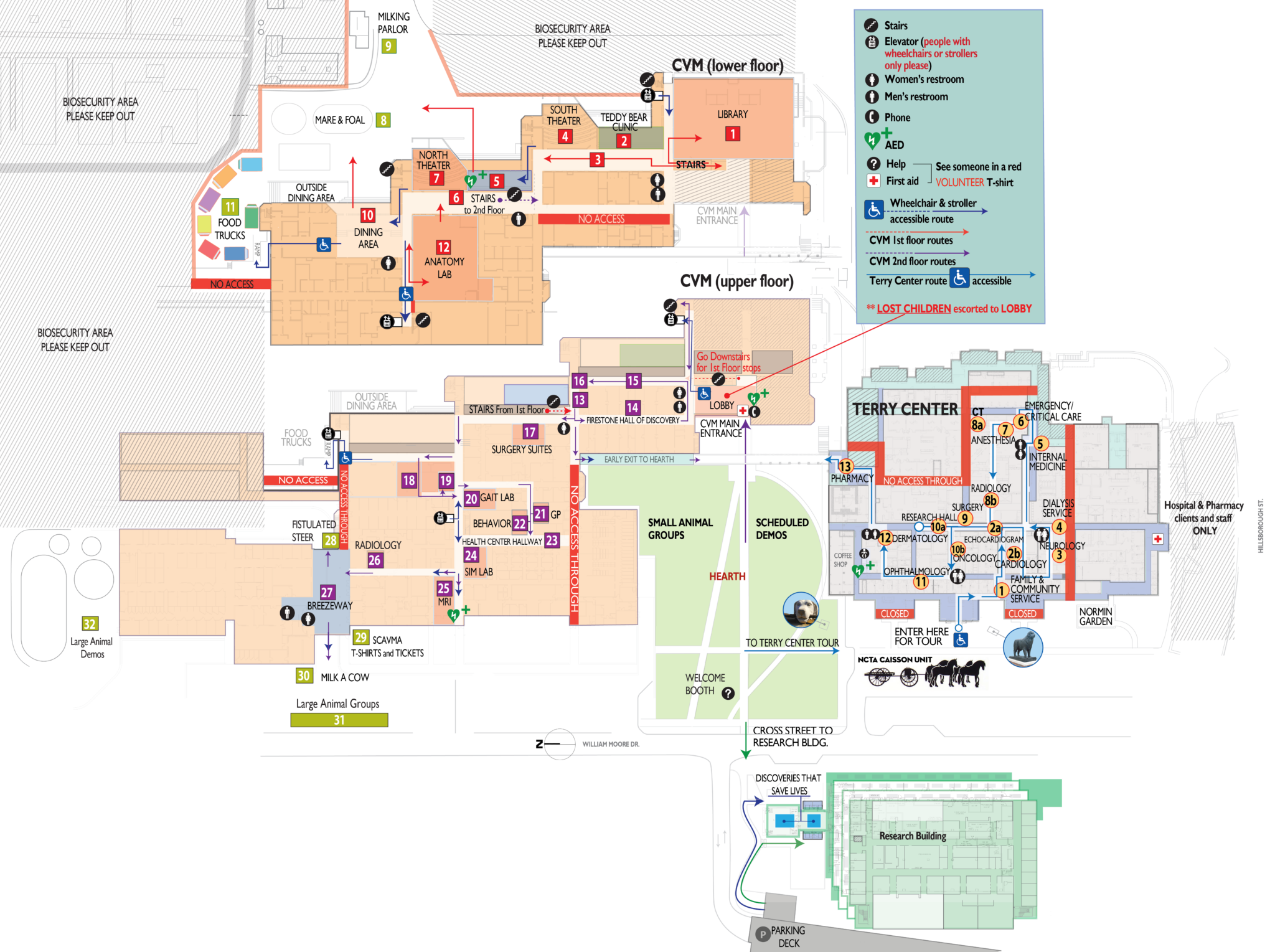 Overview_Map-numbers-01 | College of Veterinary Medicine